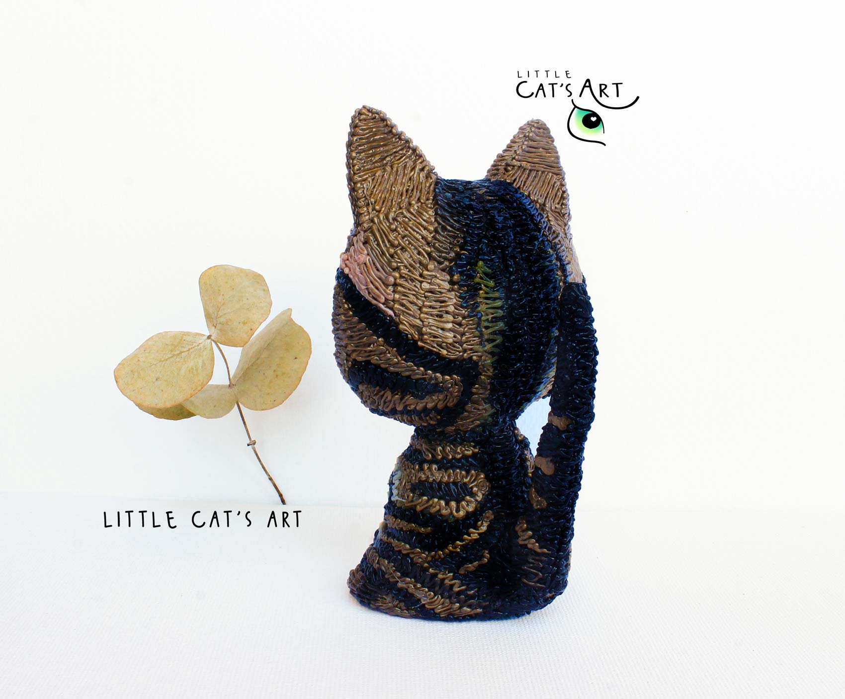 Mini-me Liam, the cutest adventurer tabby cat - Little Cat's Art